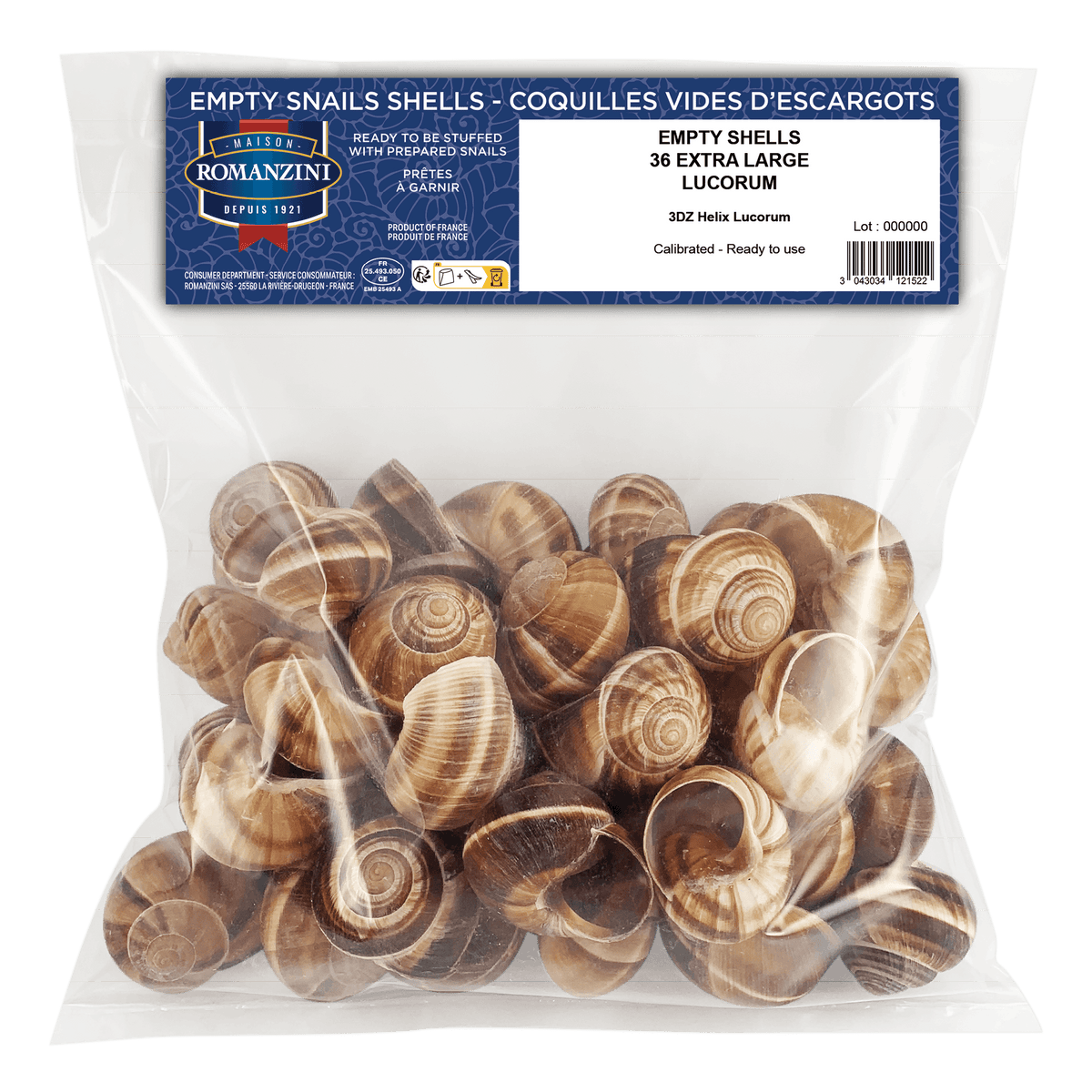 Burgundy Extra Large Snail Shells 3 dz — Savory Gourmet